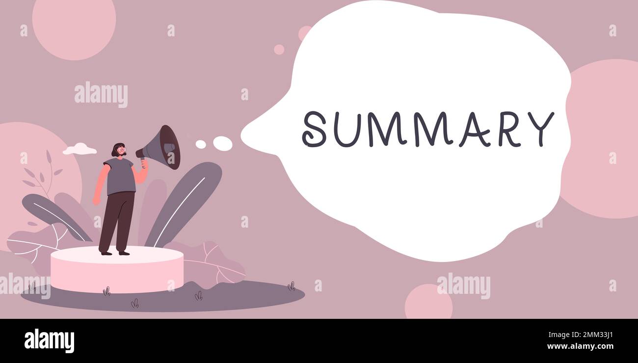 Conceptual display Summary. Business overview Brief Statement Abstract ...