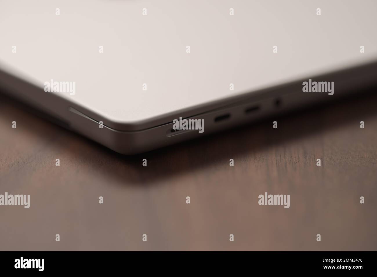 Saint-Petersburg, Russia - Circa December, 2022: closed apple macbook ...