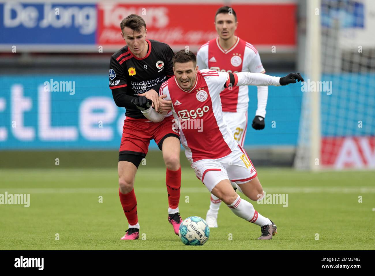 ROTTERDAM - (lr) Peer Koopmeiners of sbv Excelsior, Dusan Tadic of Ajax ...