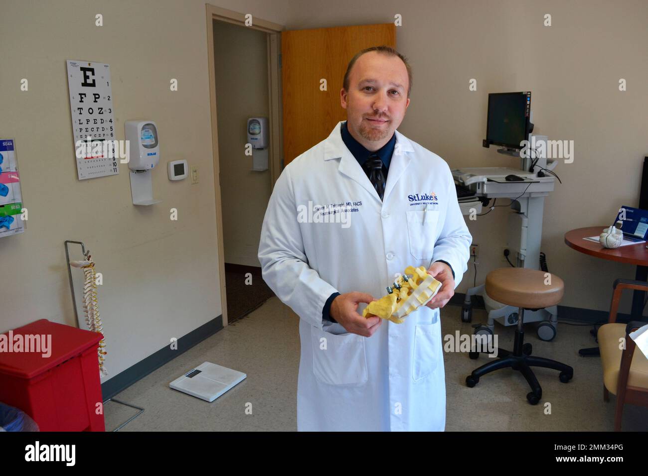 In this Oct. 4, 2018 photo, Dr. Steven Falowski stands for a portrait ...
