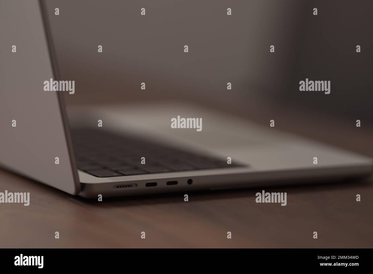 Saint-Petersburg, Russia - Circa December, 2022: open apple macbook pro ...