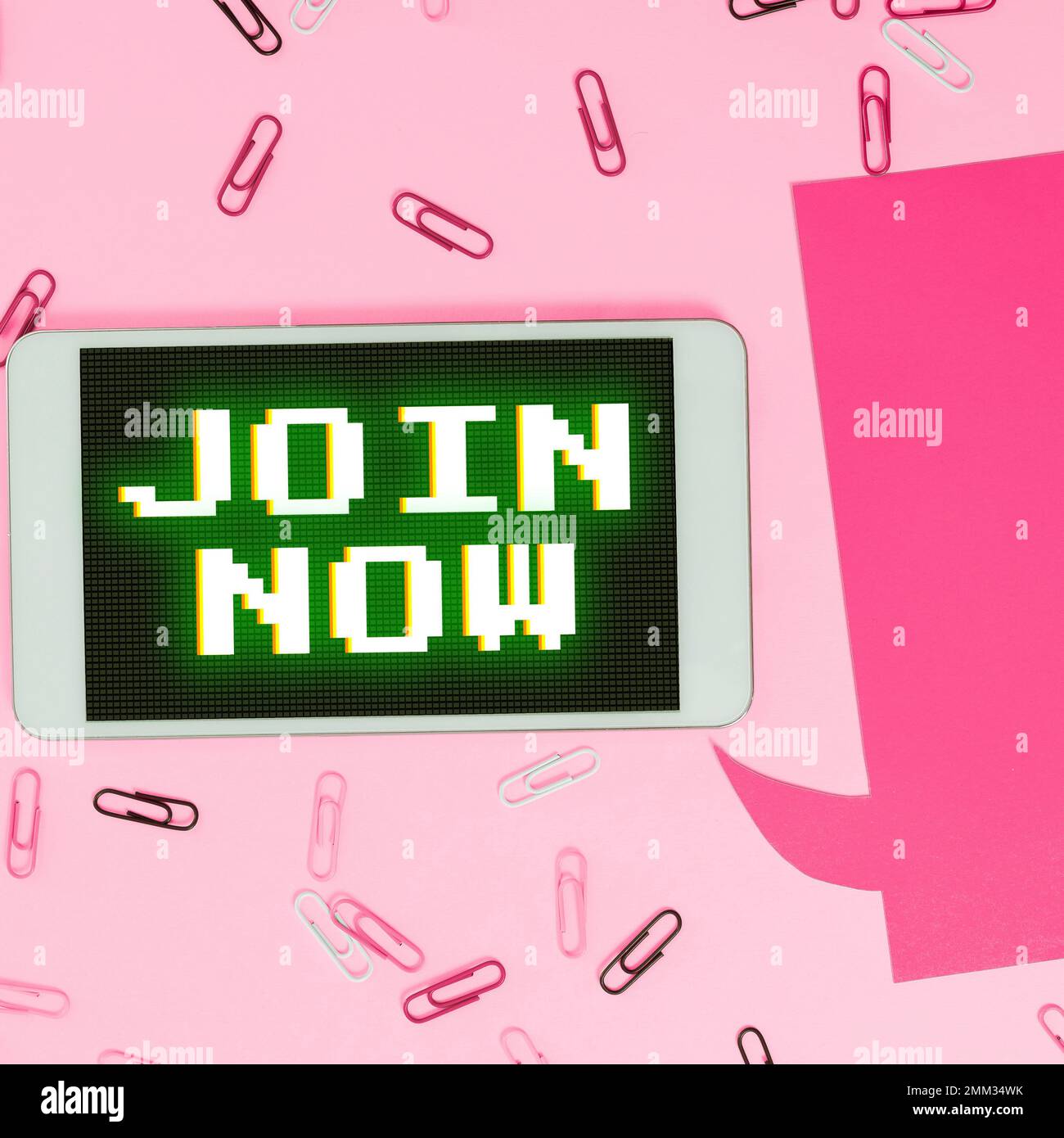 Inspiration showing sign Join Now. Concept meaning An invite to a ...