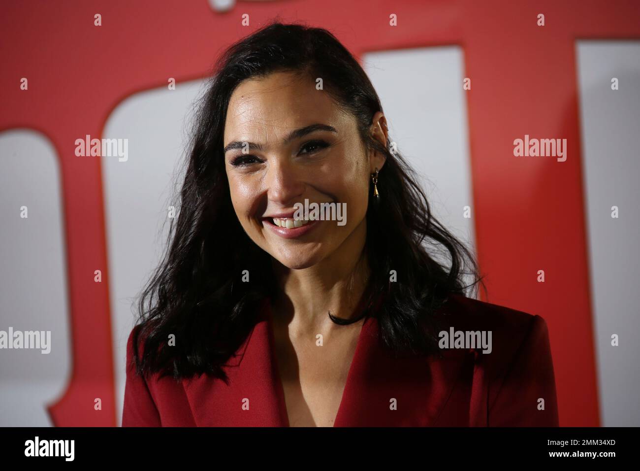 Actress Gal Gadot poses for photographers upon arrival at the premiere ...