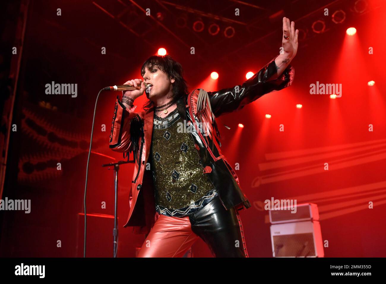 Luke Spiller of The Struts performs in concert at the House of Blues on ...