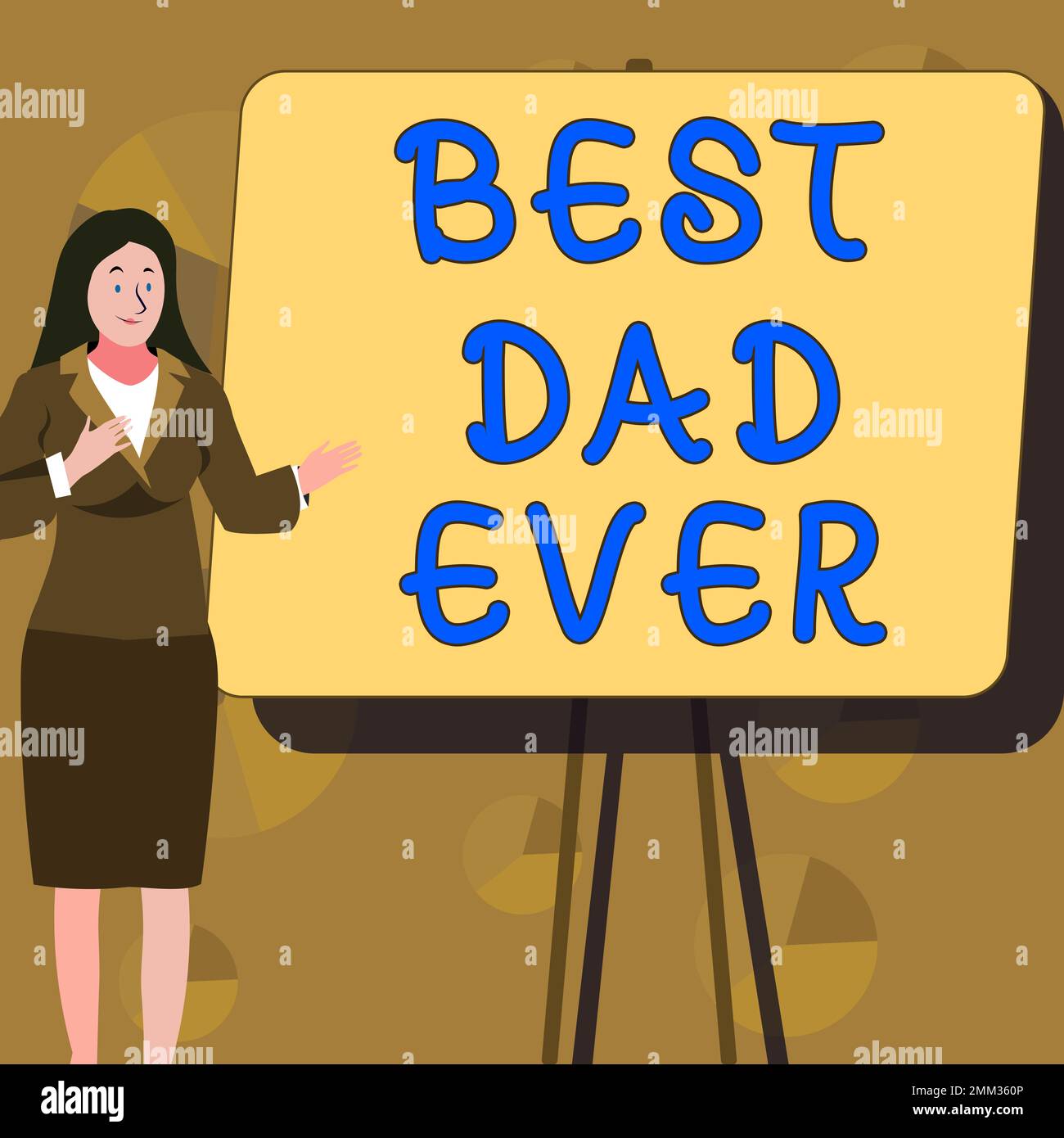 Conceptual display Best Dad Ever. Word Written on Appreciation for your ...