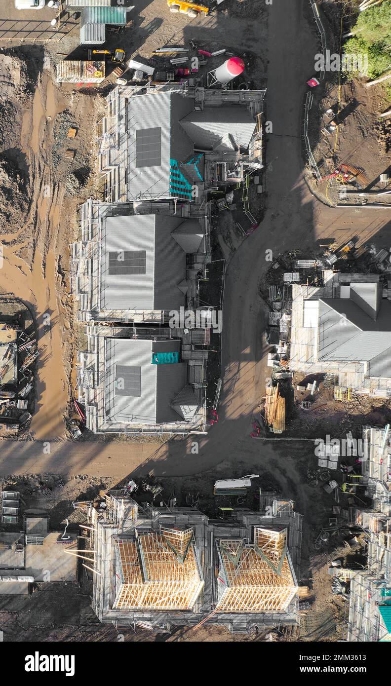 New housing development building houses for increased demand in rural ...