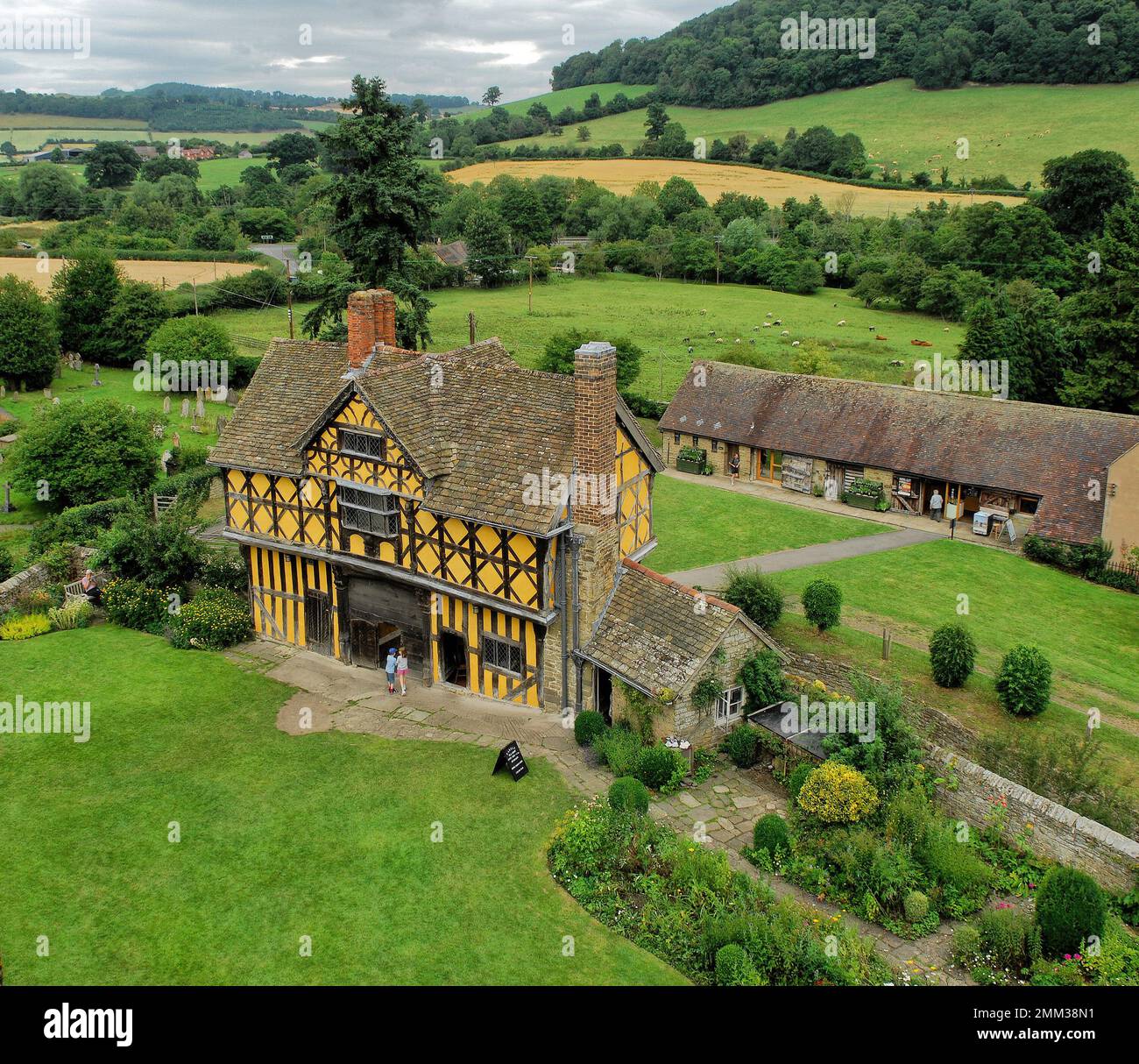 The Gatehouse at Stokesay Castle, Shropshire, England Stock Photo - Alamy