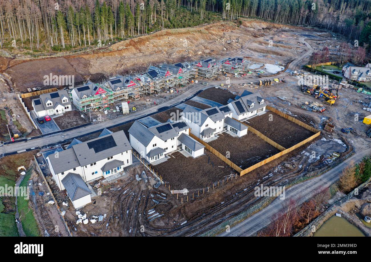 New housing development building houses for increased demand in rural ...