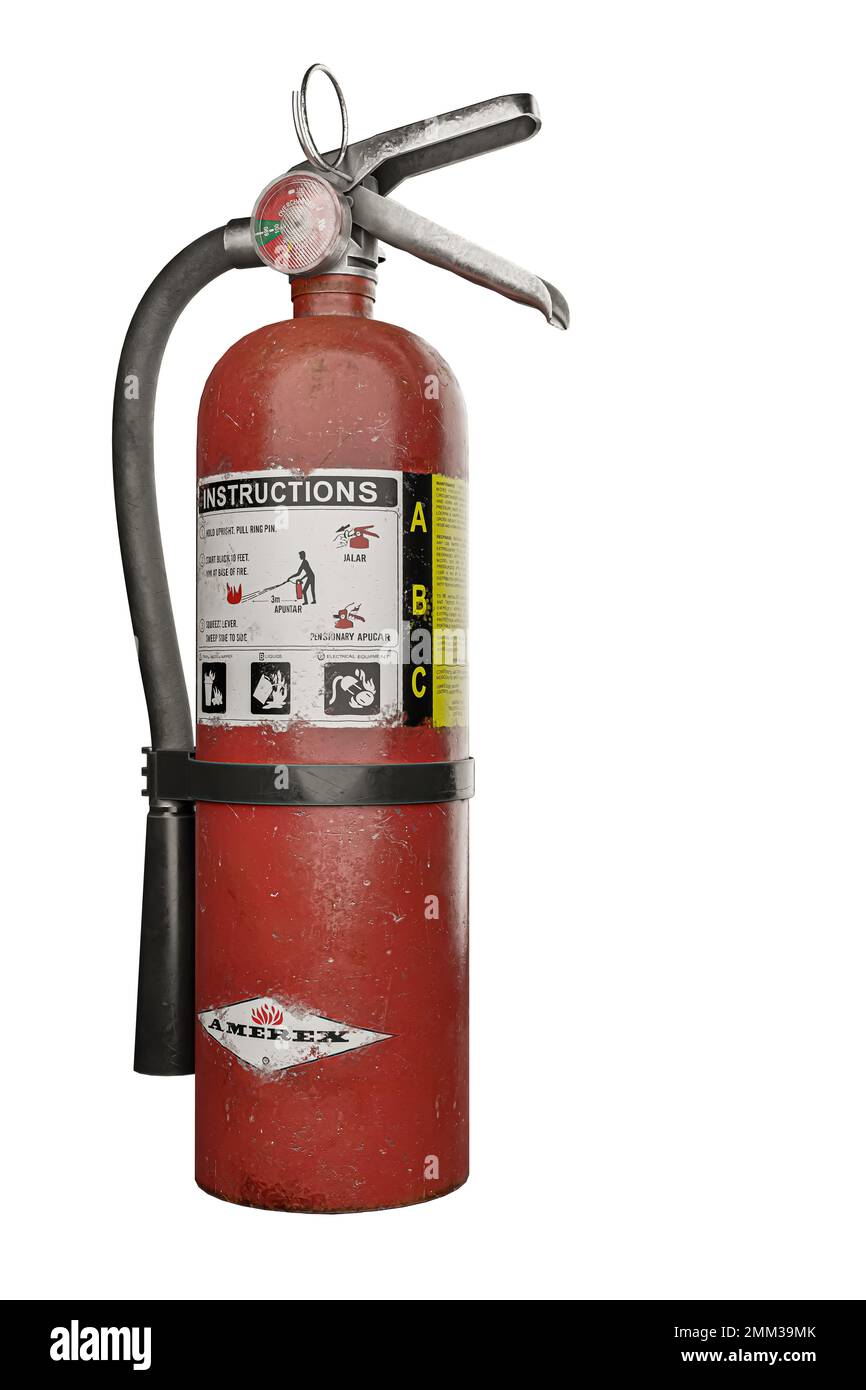 fire extinguisher isolated on transparent background 3d illustration ...