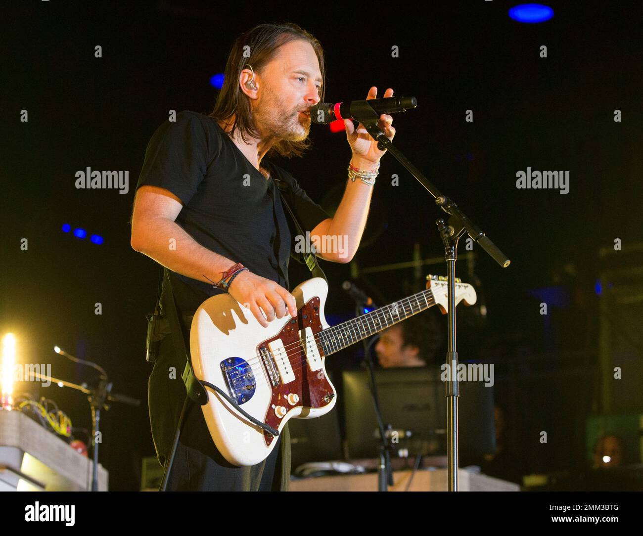 Thom Yorke of the band Radiohead performs solo in concert during the ...