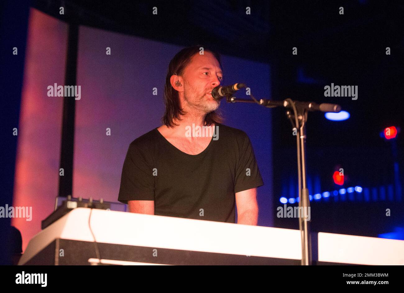 Thom Yorke of the band Radiohead performs solo in concert during the ...
