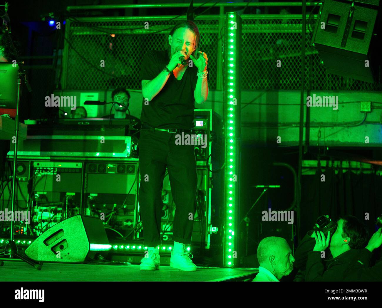Thom Yorke of the band Radiohead performs solo in concert during the ...