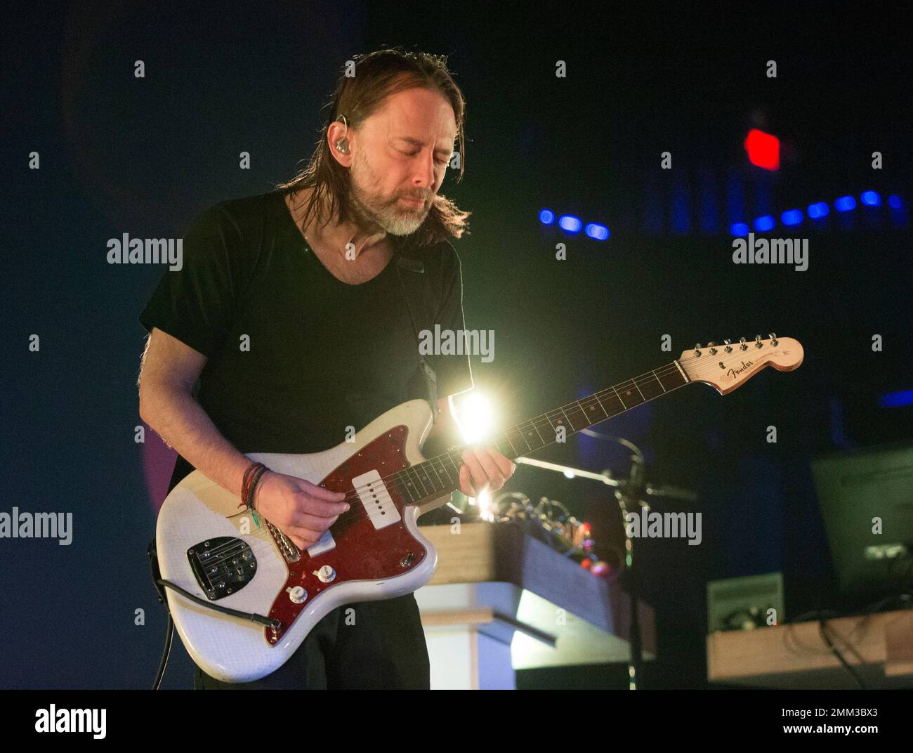 Thom Yorke of the band Radiohead performs solo in concert during the ...