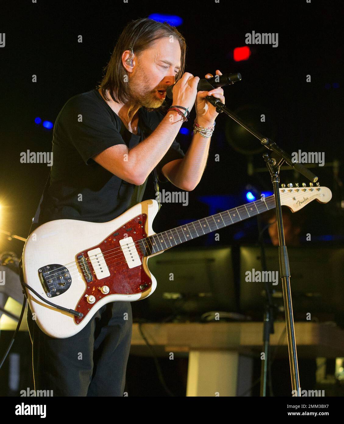 Thom Yorke of the band Radiohead performs solo in concert during the ...