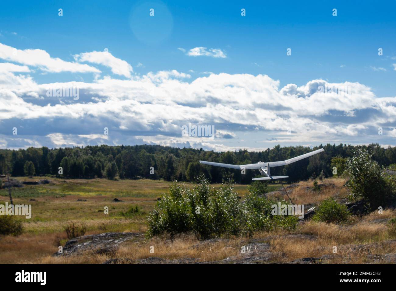 A U.S. Marine Corps RQ-20 Puma unmanned aircraft system takes off prior ...