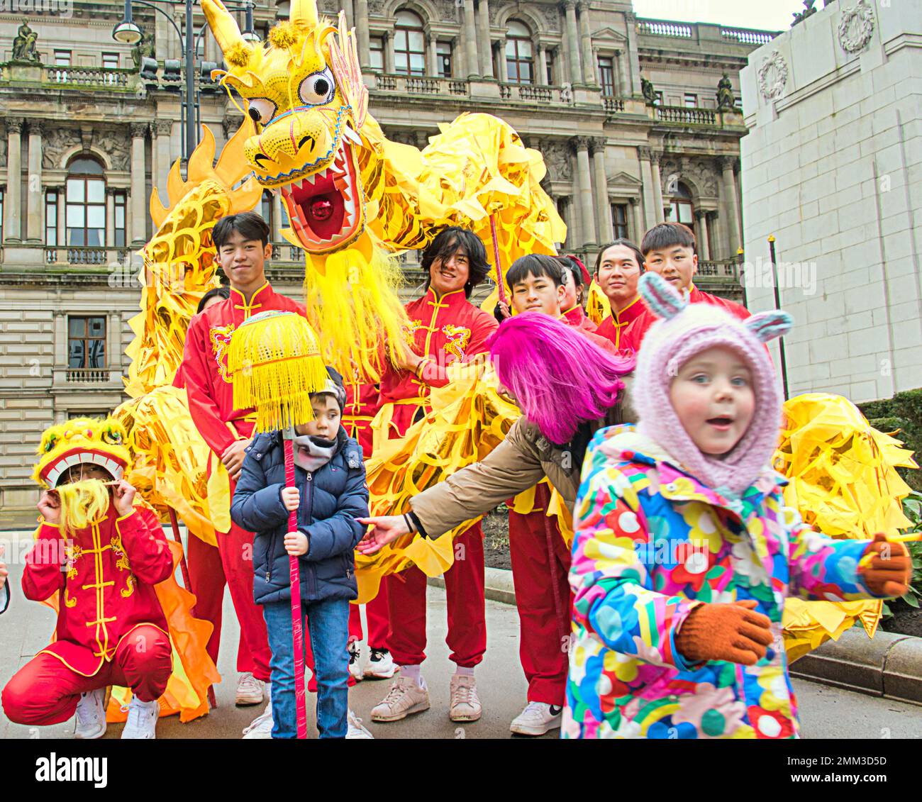 Glasgow, Scotland, UK 29th January, 2023. Chinese new year Year of the ...