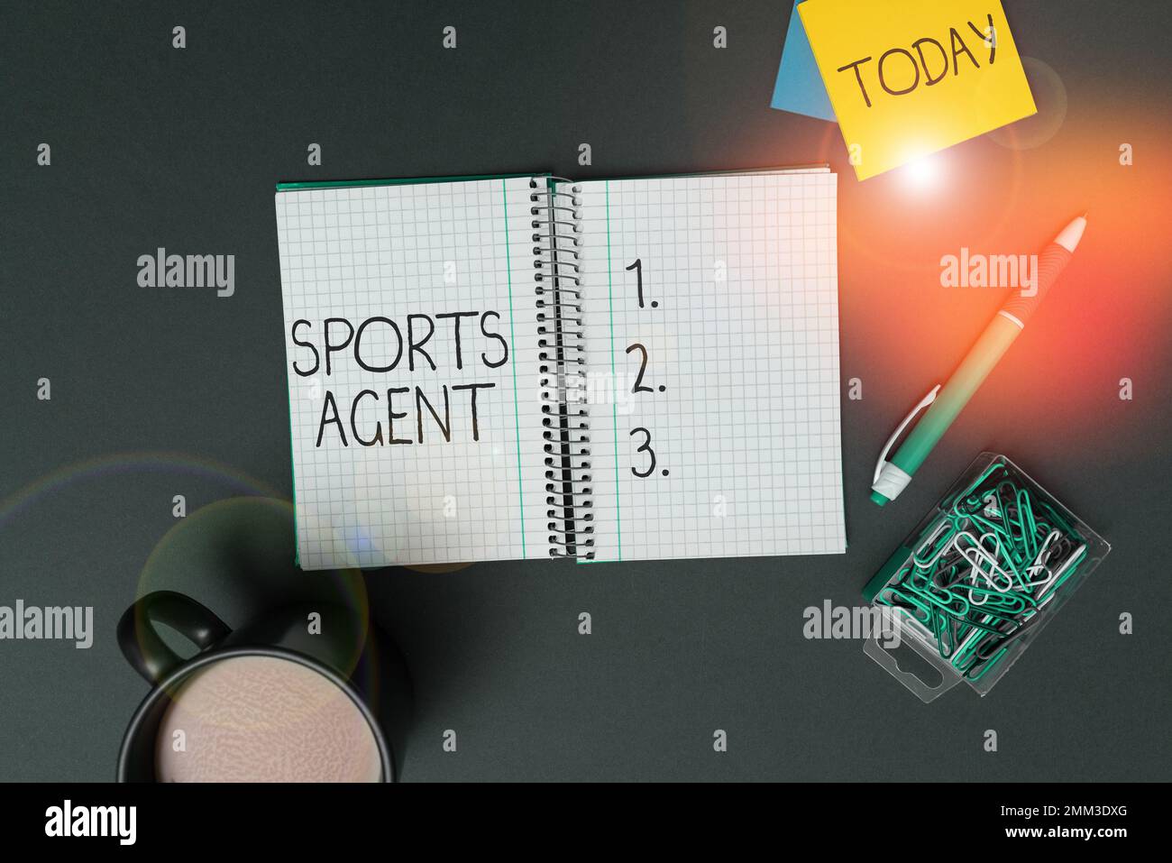 Sign displaying Sports Agent. Concept meaning person manages ...