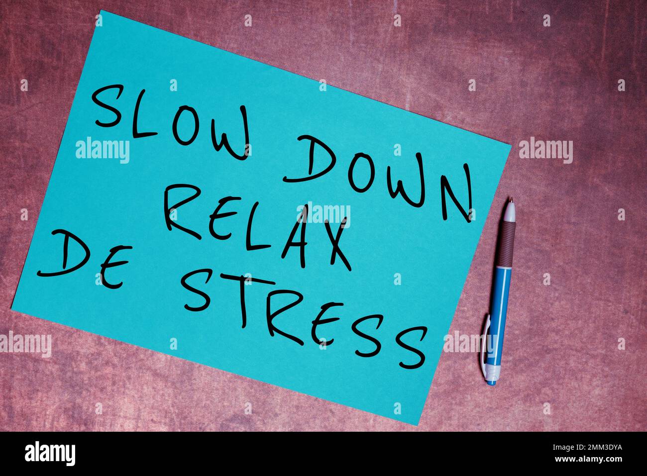 Conceptual caption Slow Down Relax De Stress. Conceptual photo Have a ...