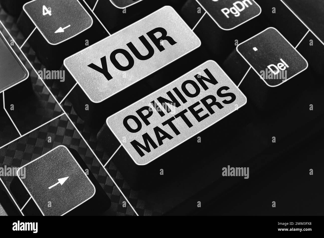 Conceptual caption Your Opinion Matters. Word Written on to Have your ...
