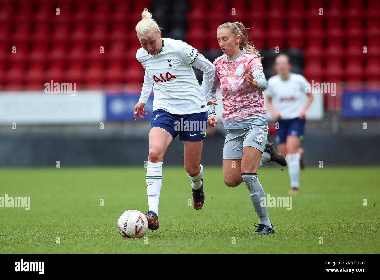 Tottenham Hotspur's Eveliina Summannen (left) and London City Lionesses ...