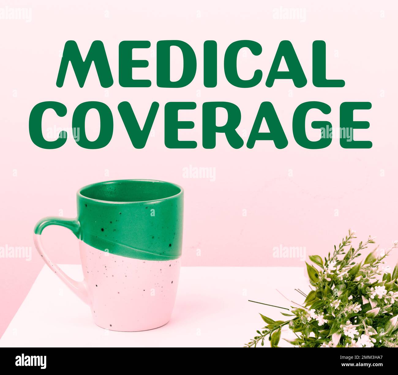 Text caption presenting Medical Coverage. Concept meaning inclusion ...
