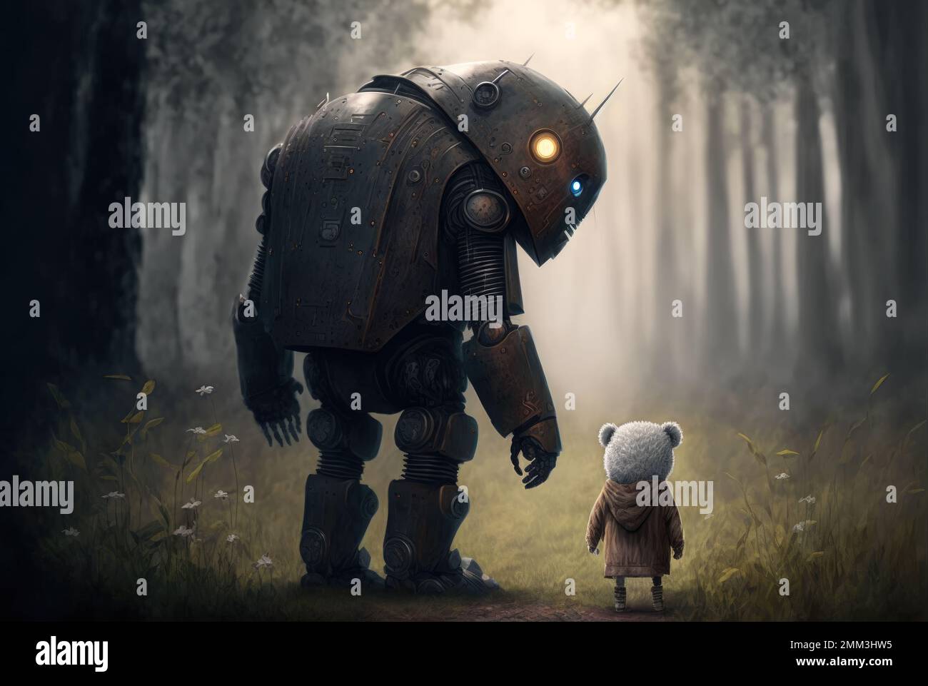 Robot ai nature hi-res stock photography and images - Alamy