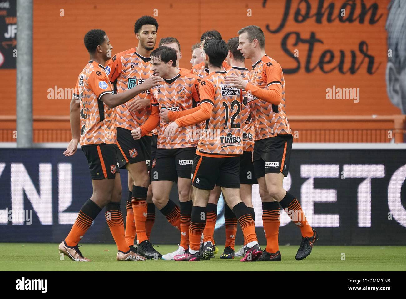 VOLENDAM - (lr) Gaetano Oristanio of FC Volendam 1-0 during the Dutch ...