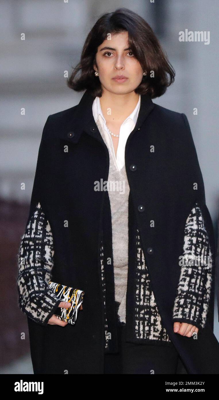 Daniela Tejada, wife of Matthew Hedges, arrives at The Foreign Office ...