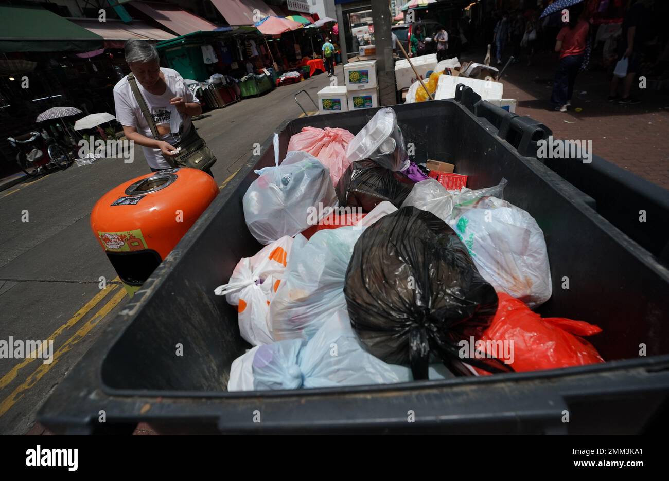 Photo of garbage collection for the solid waste charging to implement ...