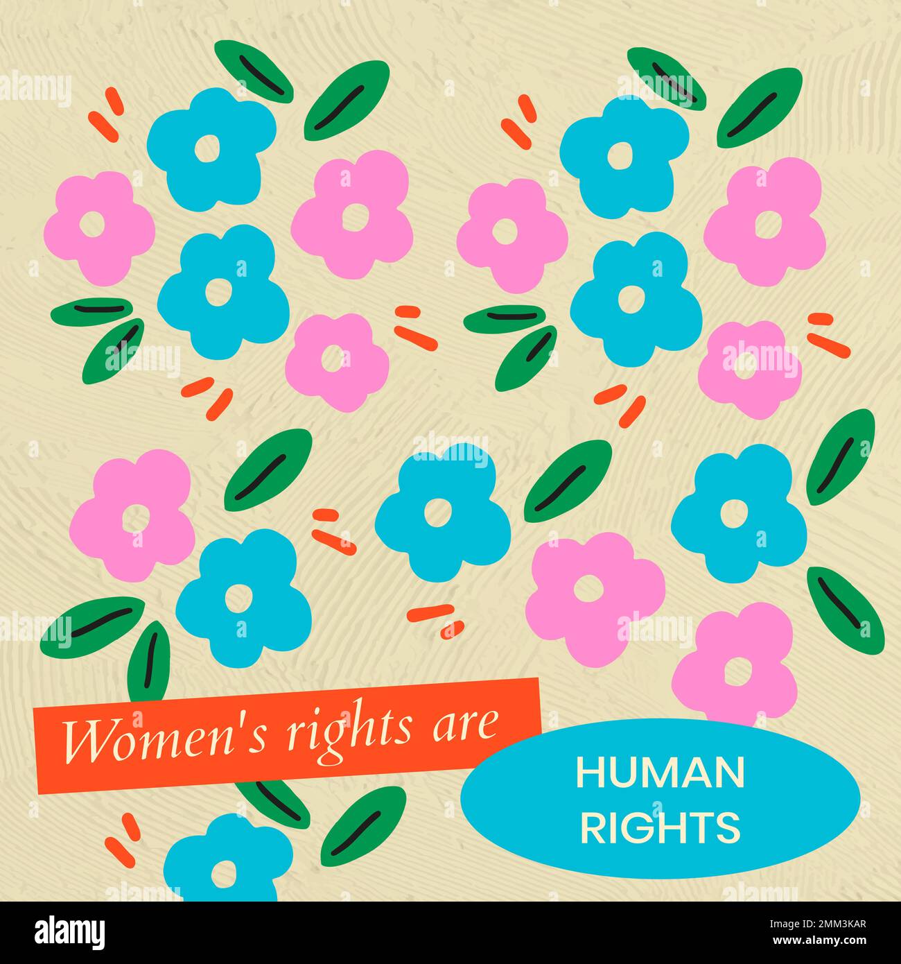 Woman right editable template vector, social media post Stock Vector ...