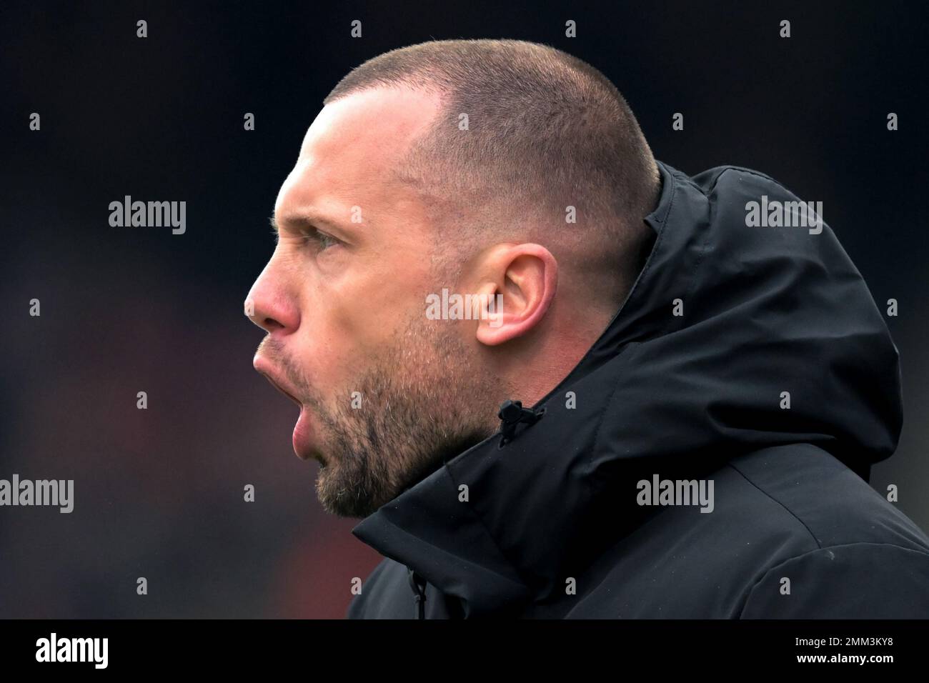 ROTTERDAM - Ajax interim coach John Heitinga reacts during the Dutch ...
