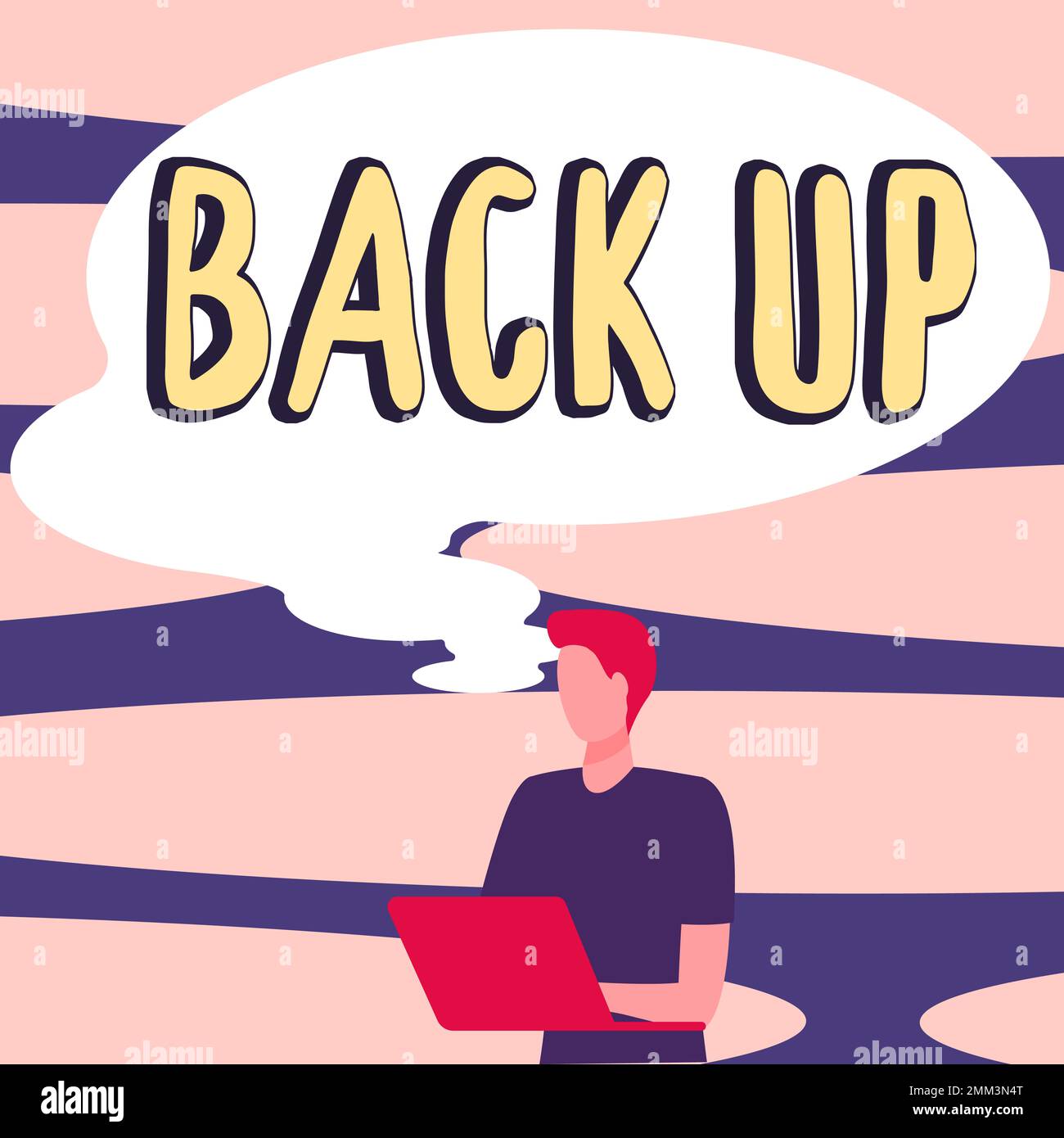 Inspiration showing sign Back Up. Business approach saving important ...