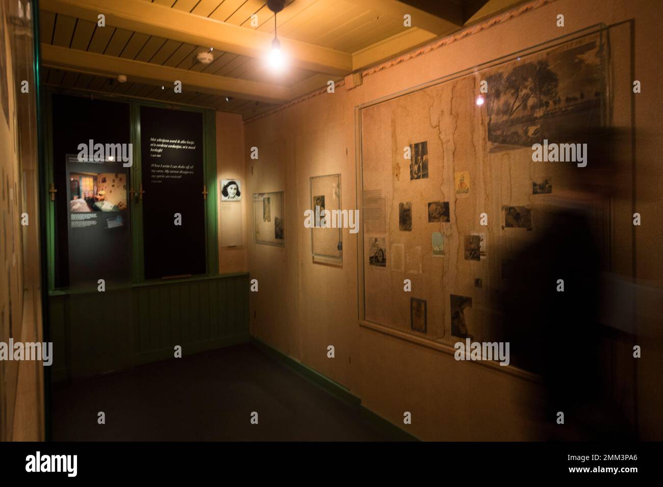 View of the secret annex with it's blacked out windows at the renovated ...