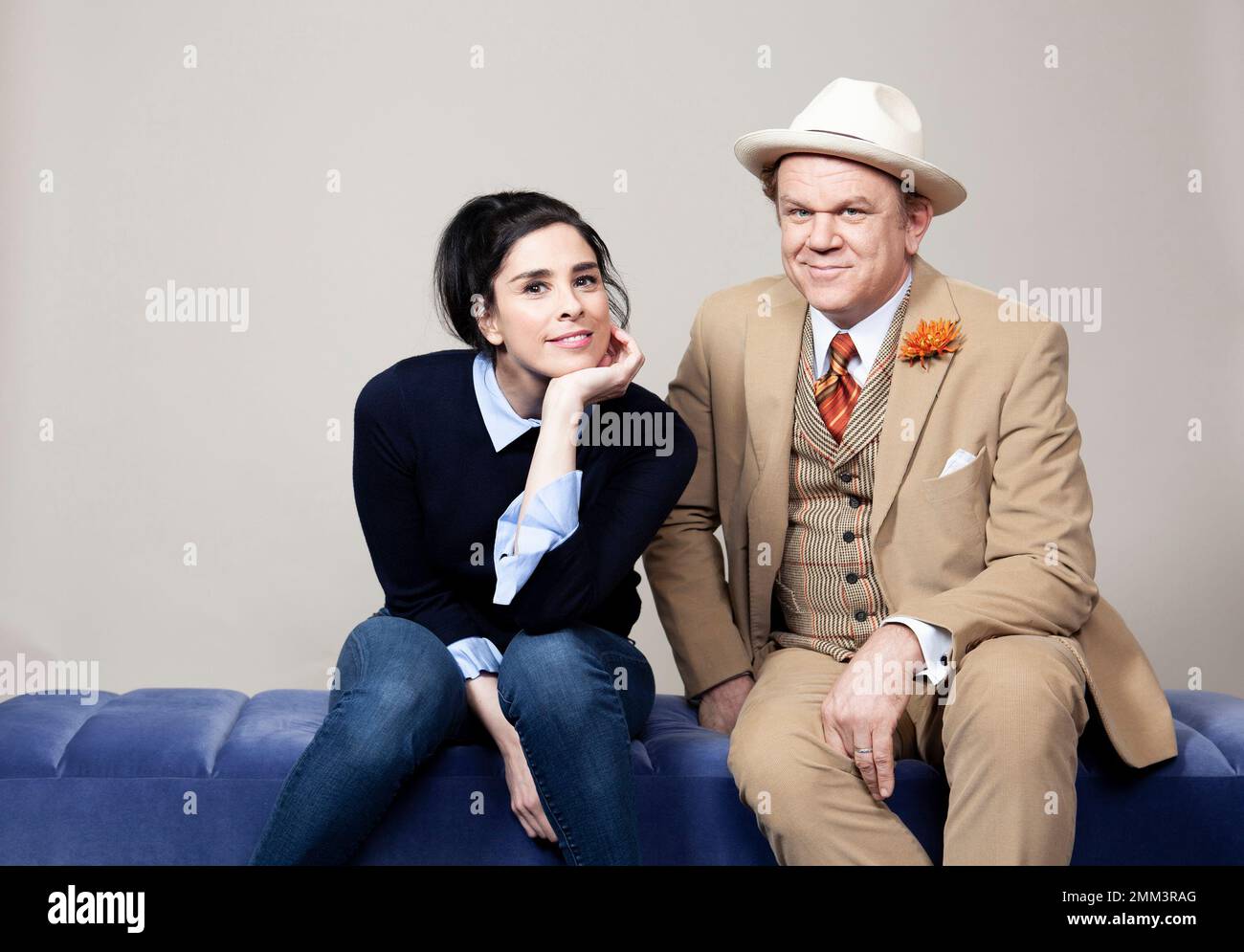 In this Nov. 3, 2018 photo, Sarah Silverman, left, and John C. Reilly ...