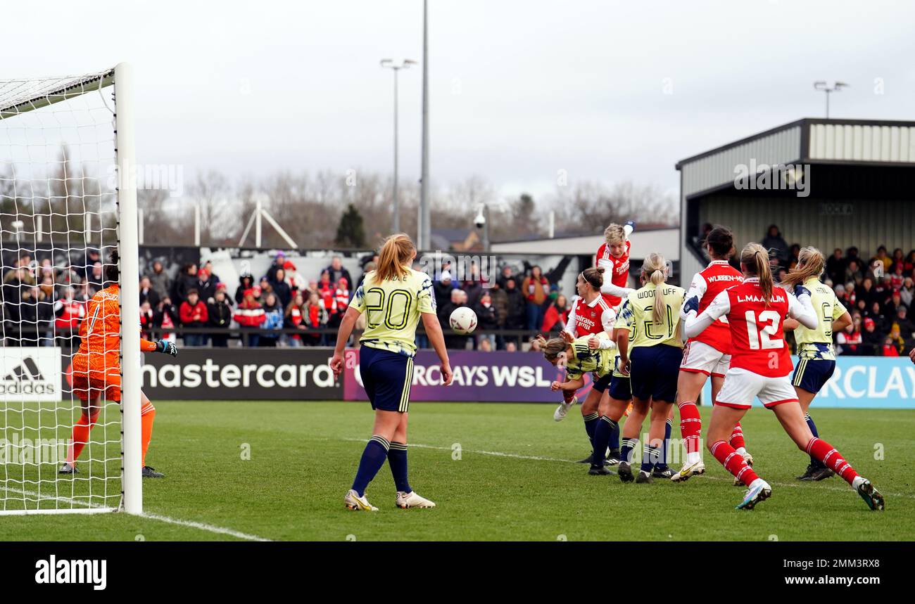 Arsenal's lina hurtig during the vitality women's fa cup fourth round ...