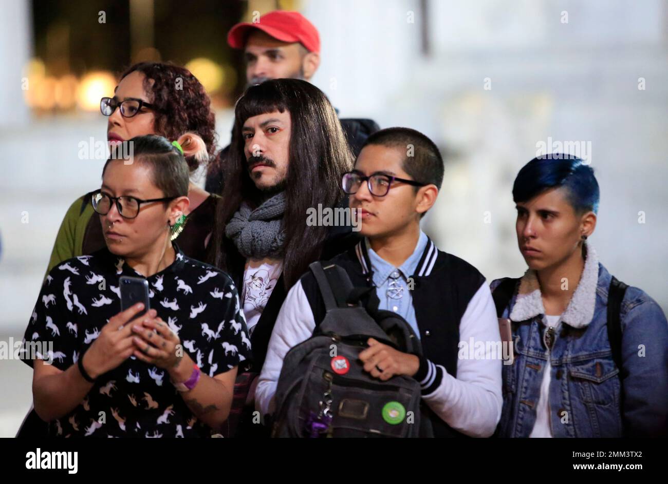 People gather as dozens of transgender women and allies commemorate ...
