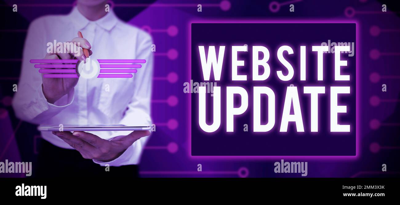 Inspiration showing sign Website Update. Business concept keeping the webpage and content up to ...