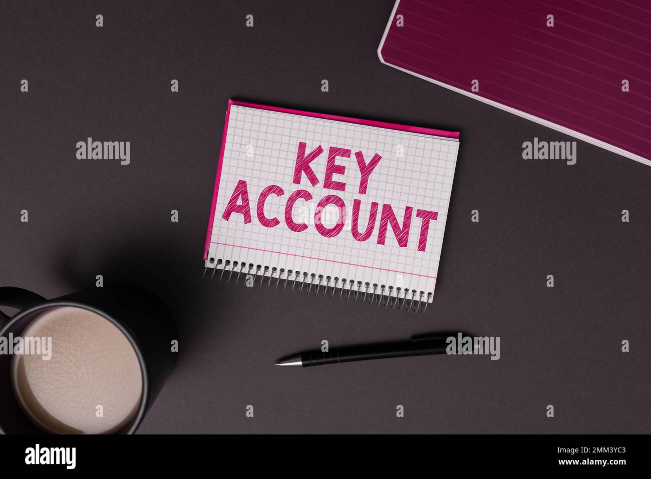 Conceptual caption Key Account. Word Written on individual approach of ...