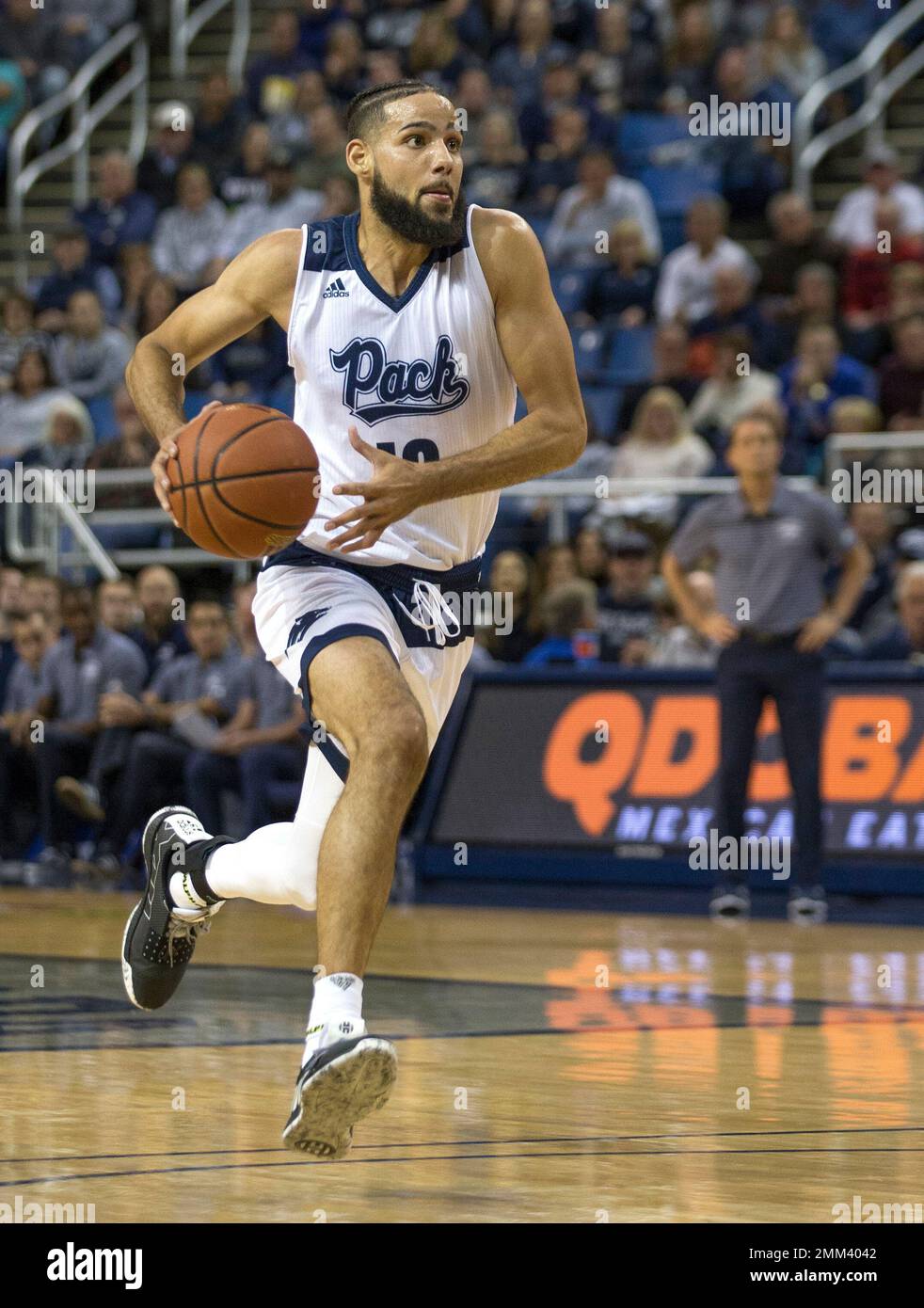 Nevada forward Caleb Martin (10) drives against California Baptist in ...