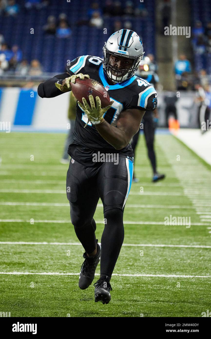 Carolina Panthers fullback Alex Armah (40) during warm ups prior to an ...