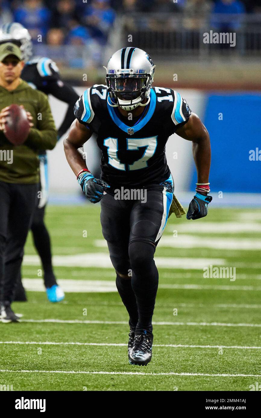 Carolina Panthers wide receiver Devin Funchess (17) in action against ...