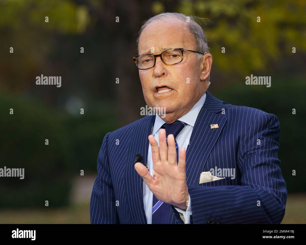 White House chief economic adviser Larry Kudlow speaks during a ... White House chief economic adviser Larry Kudlow speaks during a ...