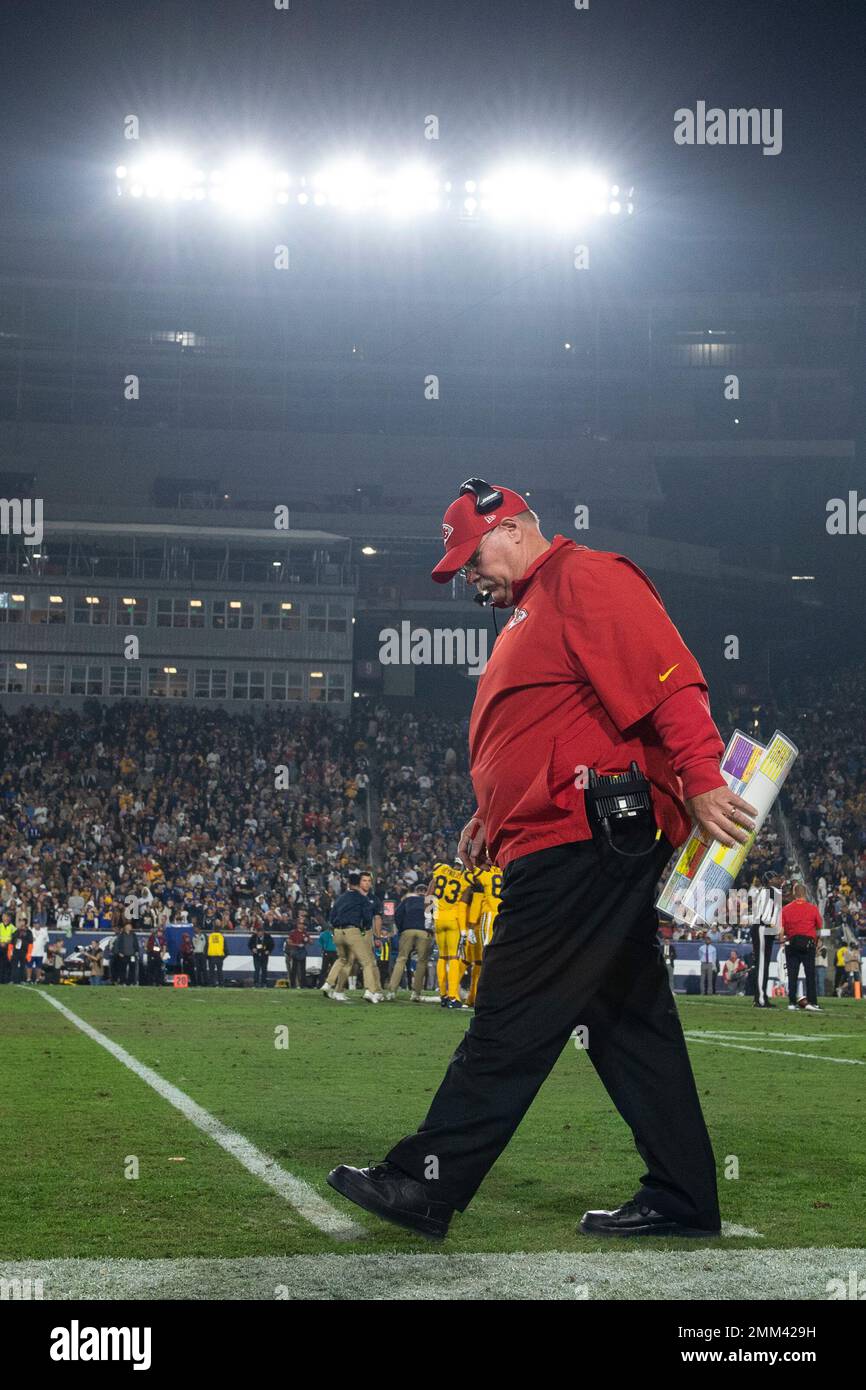 Kansas City Chiefs head coach Andy Reid during an NFL football game ...