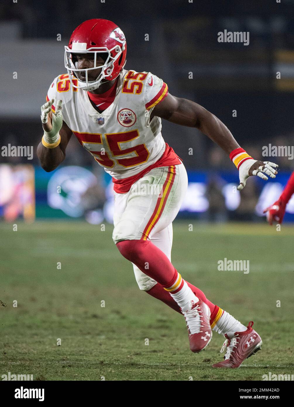 Kansas City Chiefs outside linebacker Dee Ford during an NFL football ...