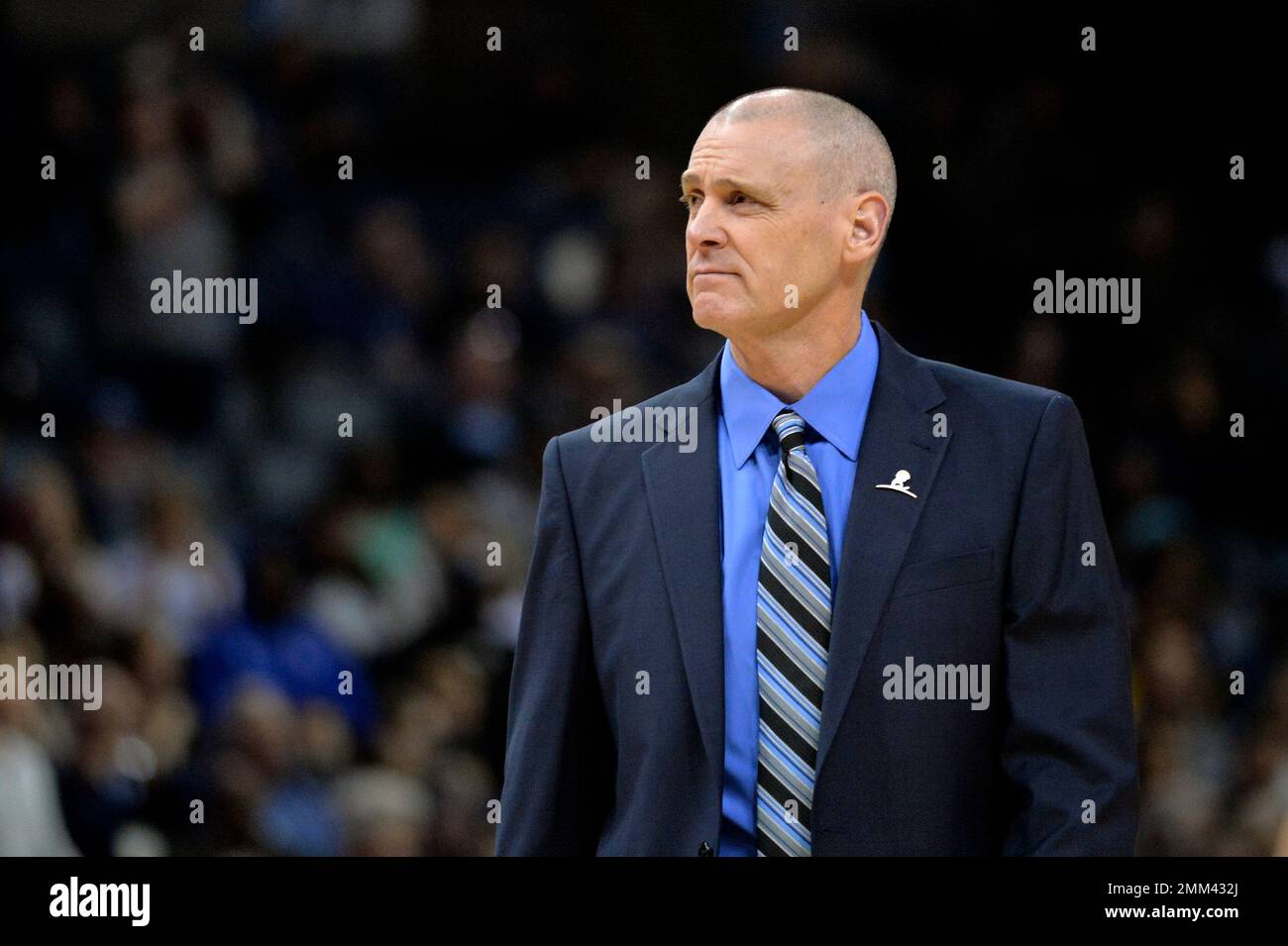 Dallas Mavericks head coach Rick Carlisle stands on the court in the ...