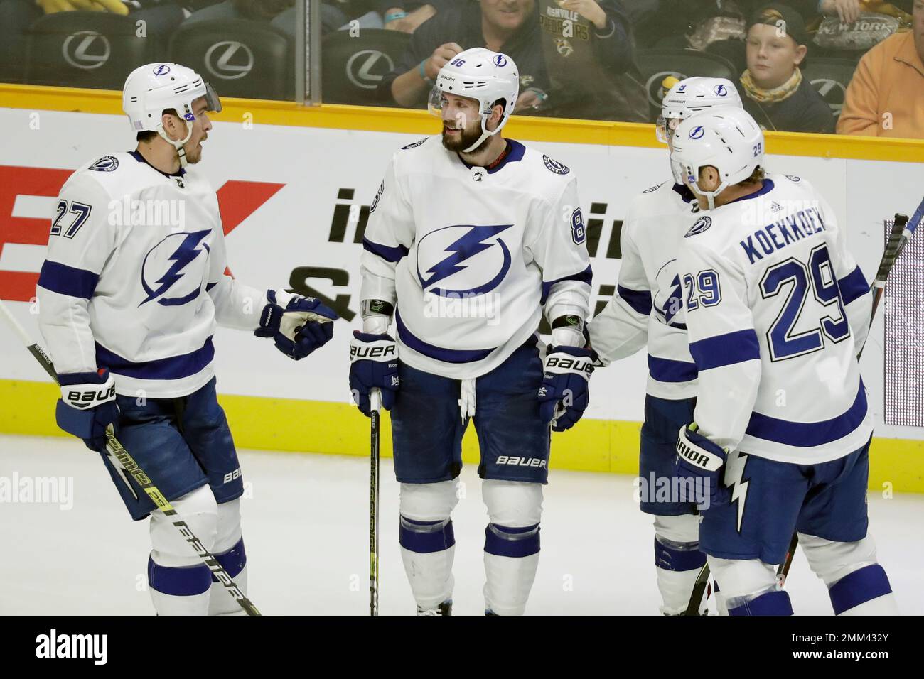 Tampa Bay Lightning right wing Nikita Kucherov (86), of Russia, is ...