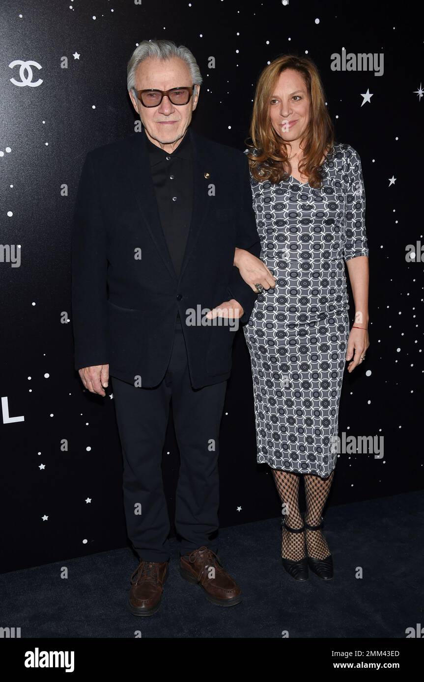 Actor Harvey Keitel, left, and wife Daphna Kastner attend the Museum of ...