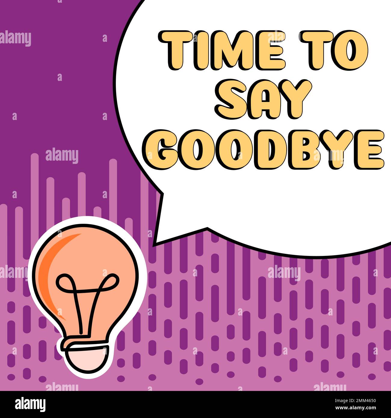 Handwriting text Time To Say Goodbye. Internet Concept Bidding Farewell ...
