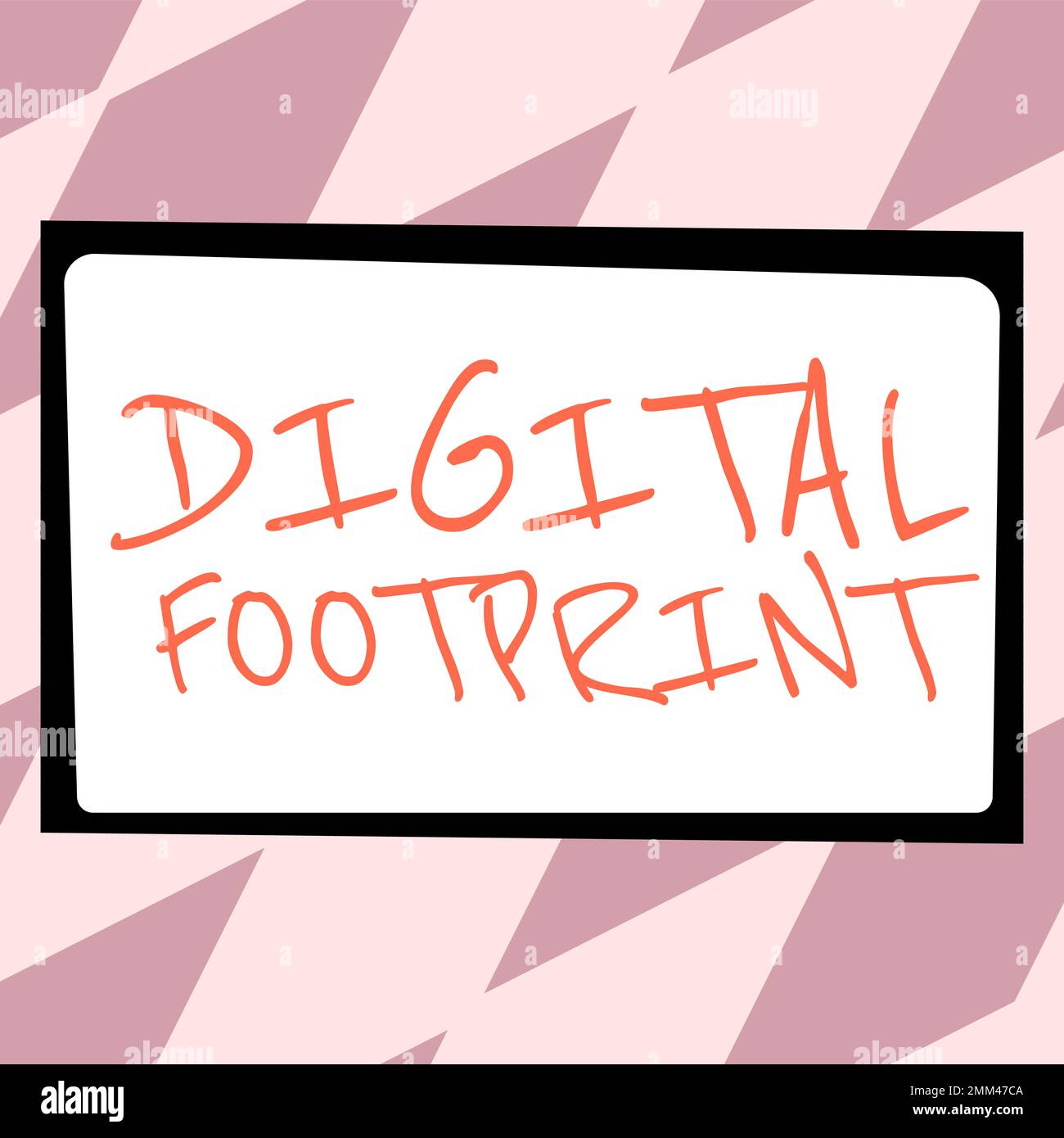 Writing displaying text Digital Footprint. Word Written on uses digital ...