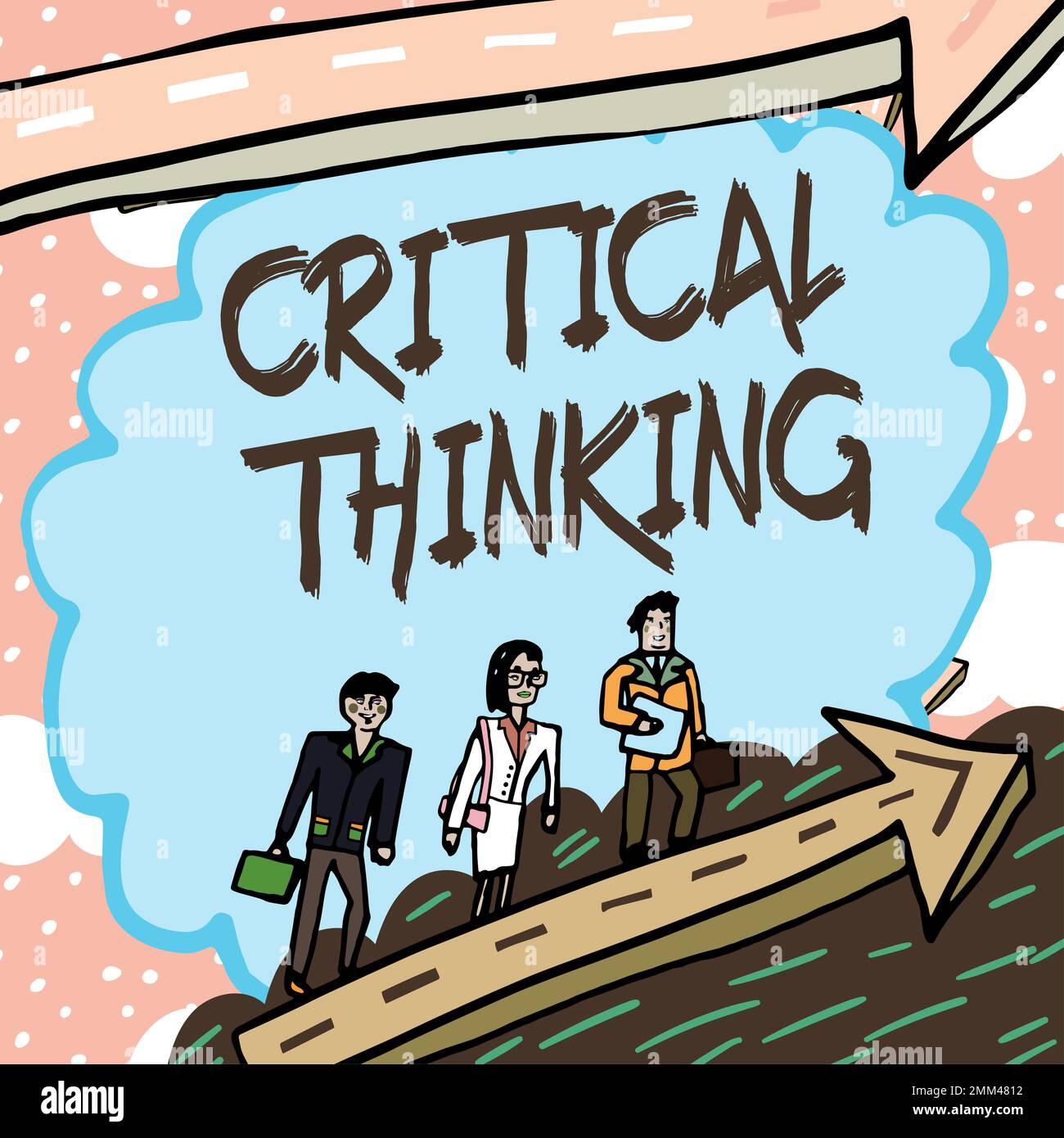 Inspiration Showing Sign Critical Thinking Word Written On Sequence Of